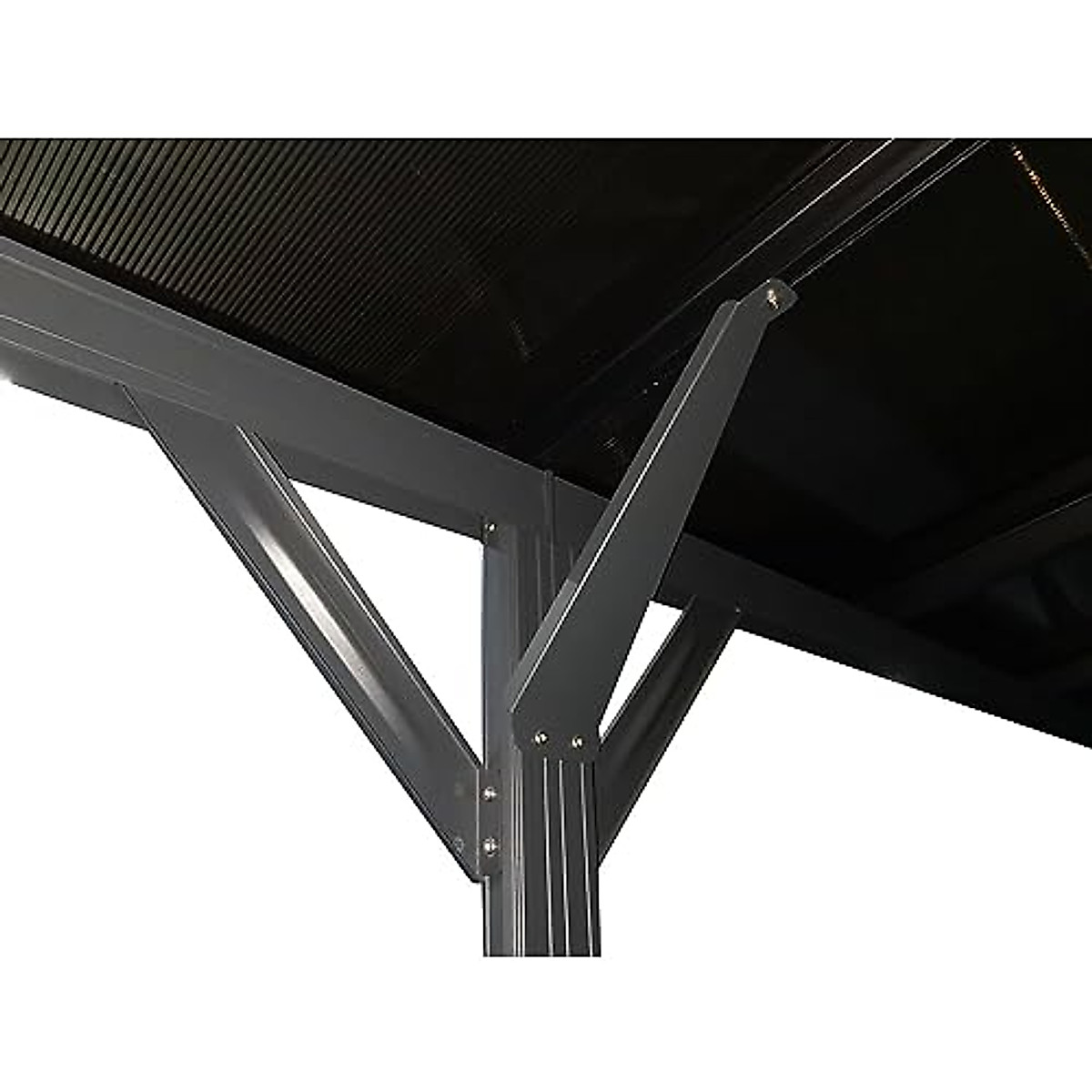 Hanover 19-Ft. x 10-Ft. Aluminum Arch-Roof Carport with Opaque Polycarbonate Roof Panels