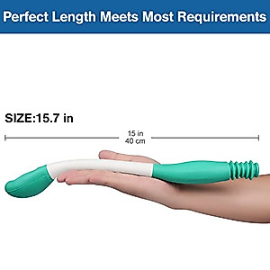 Long Reach Comfort Wipe Toilet Aids Tools, Bottom Wiper, Extends Your Reach Over 15" Grips Toilet Paper or Pre-Moistened Wipes