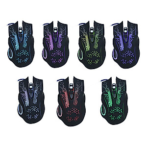 Zyyini Gaming Mouse, X11 USB Wired Mouse with LED Luminous, 6 Key Home Office Gaming Universal Mouse, for PC Computer Laptop - Plug & Play (Black)