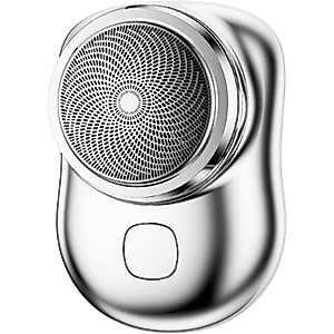 Mini-Shave Portable Electric Shaver, 2023 Upgrade Electric Razor for Men, Pocket Size Shaver Wet and Dry Shaver USB Rechargeable Compact and Portable Travel (White)