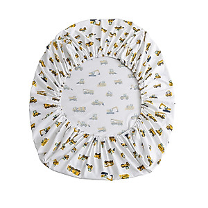 3-Piece Twin Size Kids Bed Sheet Set by Coukouchyi, Soft & Breathable Kids Fitted Sheet, Construction Kids Twin Bed Flat Sheet for Boys Deep Pocket (Twin)