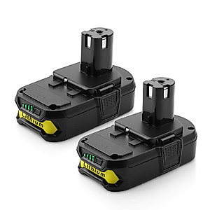 energup 2Pack 18V 3.8Ah P102 Replacement for Ryobi 18V Lithium Battery for 18-Volt ONE+ Battery P104 P105 P102 P103 P107 Cordless Tools Compatible with Ryobi 18v Batteries