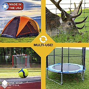 USA Made - (4-Piece Set) Trampoline Wind Stakes 0.375 Inch Heavy Duty Stake Safety Ground Anchor Non-Galvanized Steel Rebar Wind Stakes