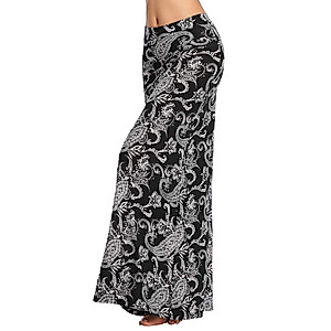 Urban CoCo Women's Stylish Spandex Comfy Fold-Over Flare Long Maxi Skirt (2XL, 5)