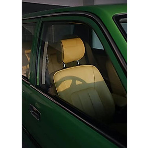 Car Elements Vinyl Leather Fabric Marine Waterproof Material 55" W×36" L Upholstery Synthetic Leather Sheets 0.6mm Thick Anti-UV,Non-Peeling for Car Furniture Sofa Boat Replacement Renovater, Beige