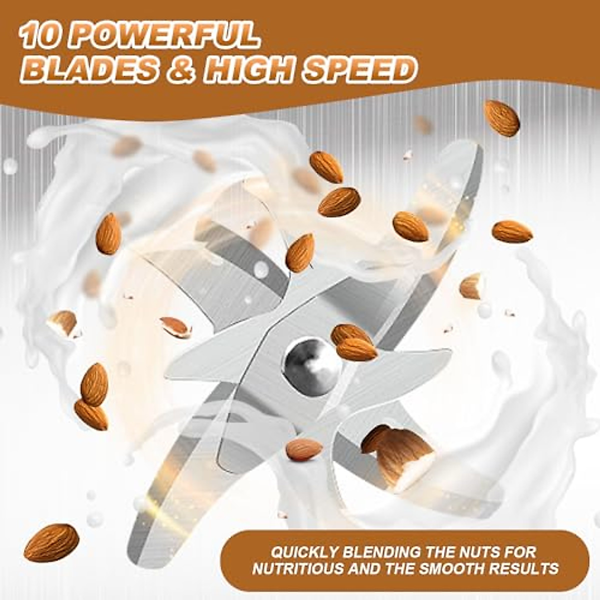 Nut Milk Maker Machine, 20oz Automatic Almond Milk Maker Machine, Soybean Milk Machine for Homemade Almond, Oat, Soy, Etc Grain, Soy Milk Maker Machine with Timer/Keep Warm/Self-Cleaning