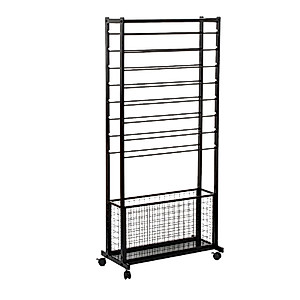 Stranthother Double-Sided 16-Layer Ribbon Holder Organizer Rack,Ribbon Holder,Ribbon Storage,Metal Large Capacity Ribbon Stand Organizer,Ribbon Display Rack Storage Shelf For Craft Room,Wrapping Paper