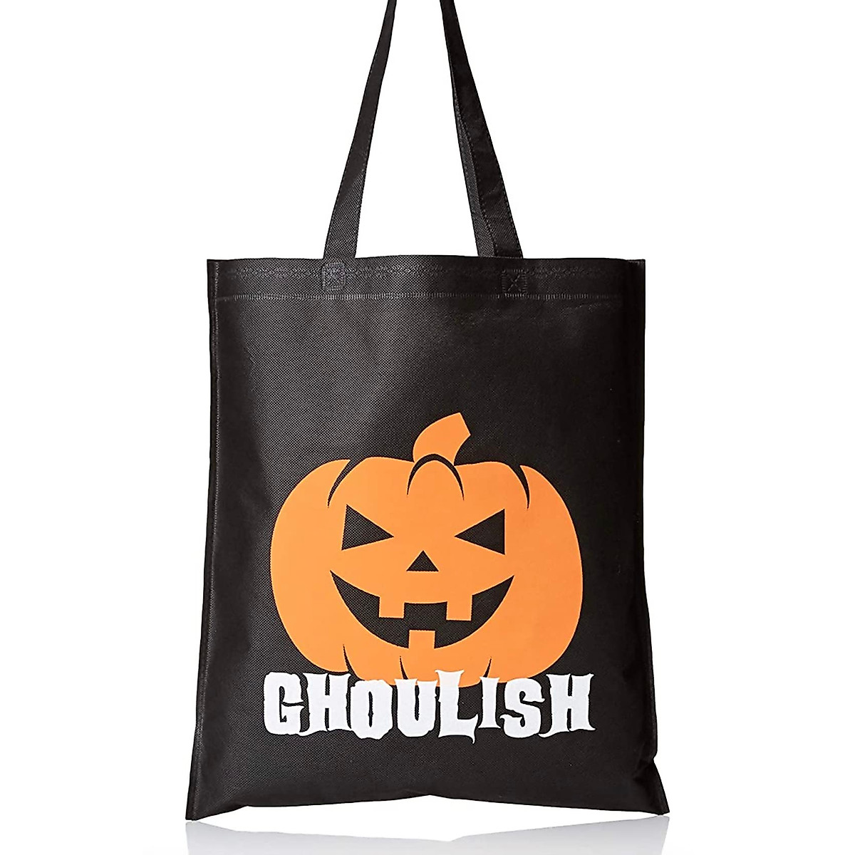 Bulk 24 Pack Deluxe Large 15" x 16" Trick or Treat Bag Fun Reusable Shopping Halloween Tote Assortment Featuring 4 Designs