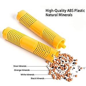 XUSHCL 2 Pack Spa Mineral Sticks Parts Cartridge for hot Tub Swimming Pool Fish Pond Filter, Last for 4 Month(Yellow)