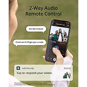eufy Security S330 Video Smart Lock, 3-in-1 Camera+Doorbell+Fingerprint Keyless Entry Door Lock,BHMA, WiFi Door Lock,App Remote Control,2K HD,Doorbell Camera with Chime,No Monthly Fee,SD Card Required