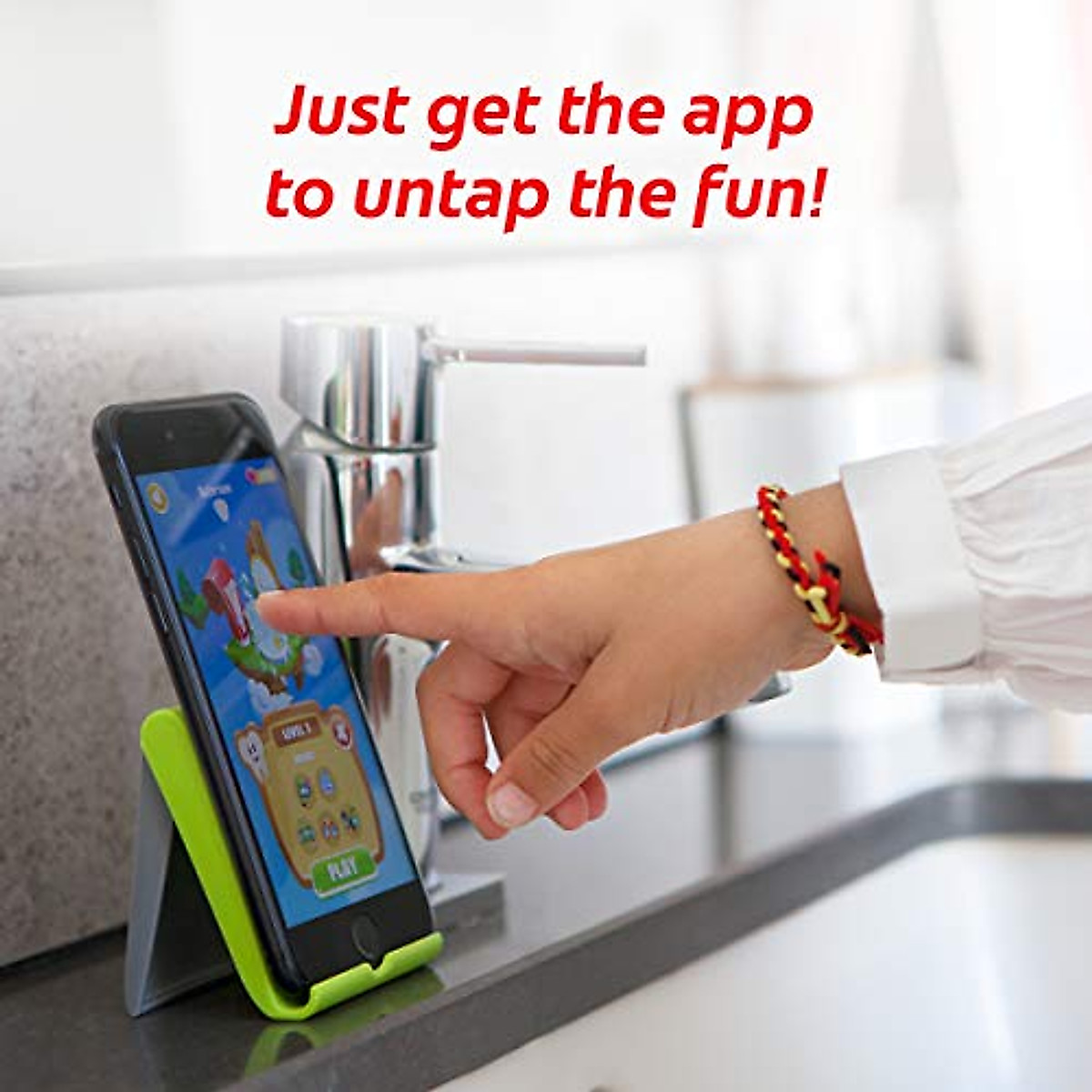 Colgate Magik Smart Toothbrush for Kids, Kids Toothbrush Timer with Fun Brushing Games Yellow 1 Count