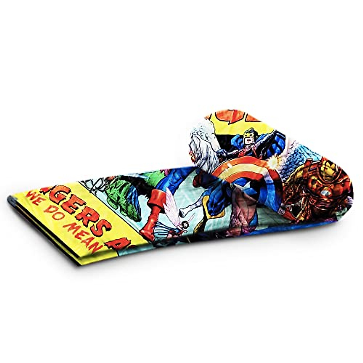 Bazillion Dreams Marvel Avengers Assemble Fleece Softest Comfy Throw Blanket for Adults & Kids| Measures 60 x 45 Inches