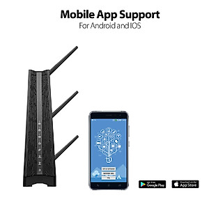 ASUS Dual Band WiFi Repeater & Range Extender (RP-AC1900) - Coverage Up to 3000 sq.ft, Wireless Signal Booster for Home, AiMesh Node, Easy Setup (Renewed)