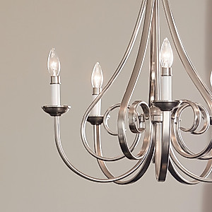 Kichler Dover 24.5" 5 Light Chandelier in Brushed Nickel