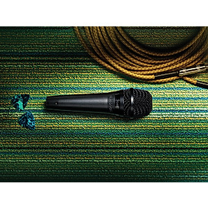 Shure PGA57 Dynamic Microphone - Professional Quality Instrument Mic with Cardioid Pick-up Pattern, 3-in XLR Connector, 15' XLR-to-XLR Cable, Stand Adapter and Zipper Pouch, (PGA57-XLR)