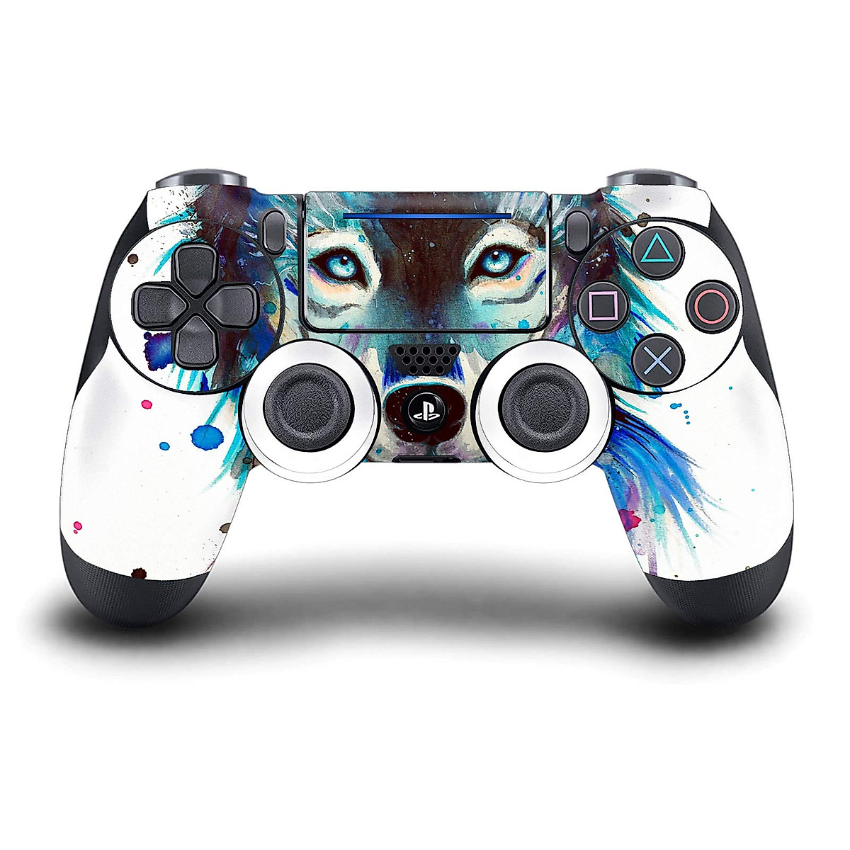 Head Case Designs Officially Licensed Pixie Cold Ice Wolf Art Mix Vinyl Sticker Gaming Skin Case Cover Compatible With Sony PlayStation 4 PS4 DualShock 4 Controller