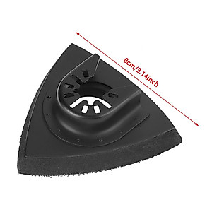 Triangle Sanding Pads Oscillating Tool Sanding Pad Oscillating Tool Accessories Double Action Sanding Kit 82Pcs DIY Woodworking Sand Paper Mini Delta Oscillating Multi Tool Polishing Sander Sand Paper