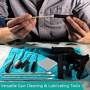 500 Pcs 6" Long Cotton Swabs with Wooden Sticks - Lint Free Gun Cleaning Swabs - Cotton Tipped Applicator for Makeup, Gun Cleaning & Lubricating, Pet Care, Hard-to-Reach Area Cleaning Tools