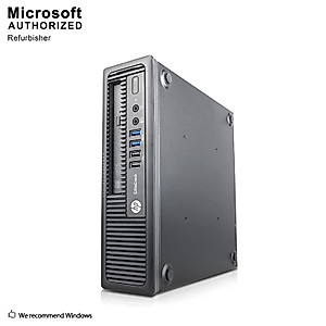 HP EliteDesk 800 G1 Computer PC, Intel Quad Core i5-4570s up to 3.6GHz, 8GB DDR3, 512GB Solid State SSD, DVD, VGA, DP, Windows 10 Pro 64 Bit-Multi-Language Supports English/Spanish/French(Renewed)
