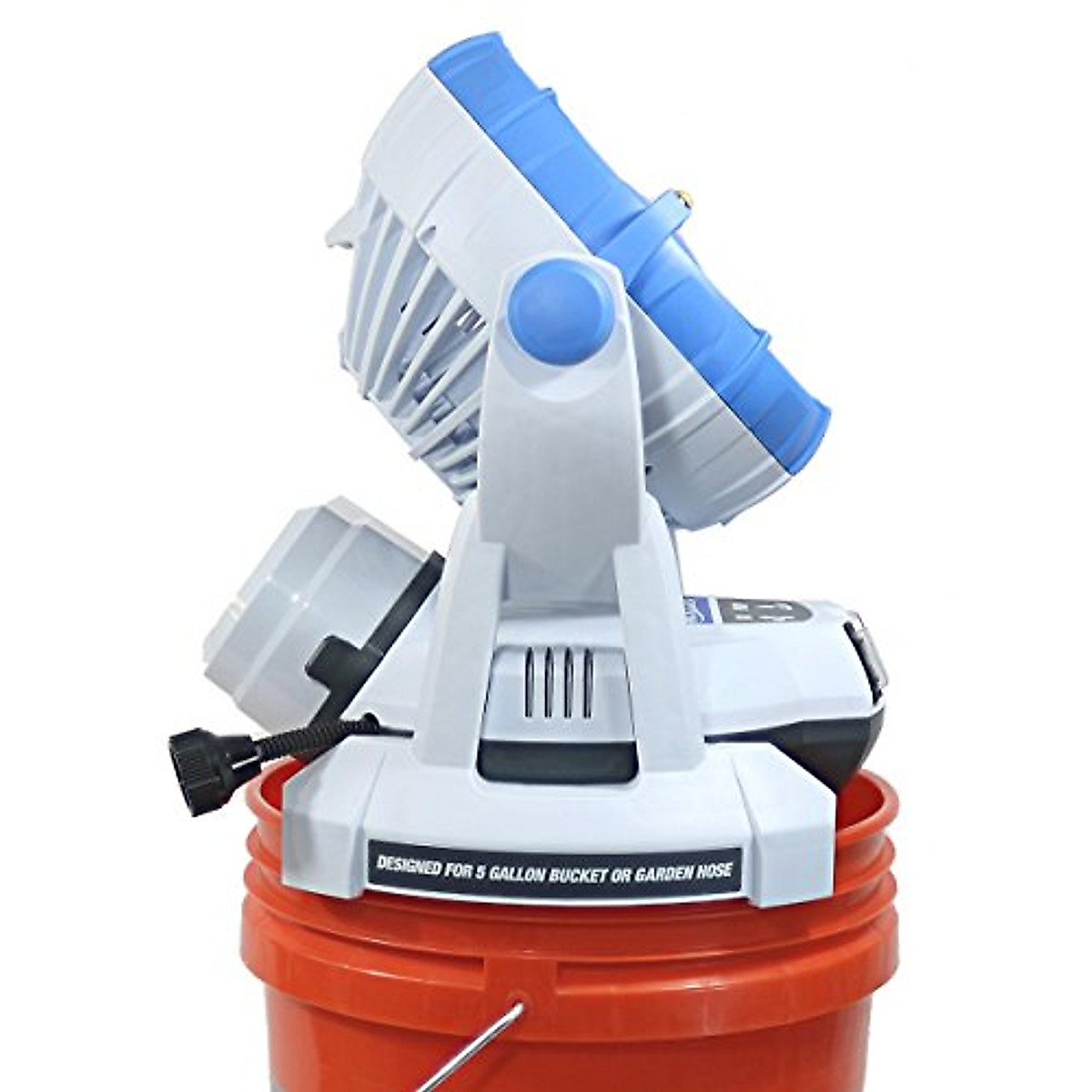 Arctic Cove MBF0181 18V Lithium Ion Powered Cooling Bucket Top Variable Speed Fan and Water Mister (18V Battery and Charger Included, 5 Gallon Bucket Not Included)