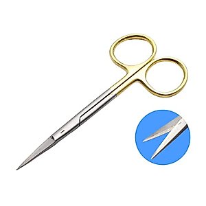 Surgical Scissors 4.5" Straight with Tungsten Carbide Inserts Embroidery Craft