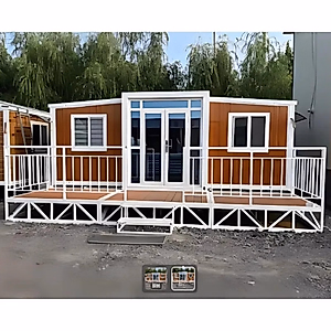 Folding Prefabricated House Expandable Bedroom Villa Outdoor Use Prefab