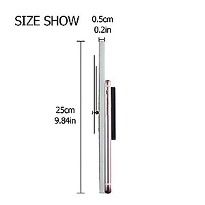 Unicorn Silent Round Wall Clock,Flowers Non-Ticking Decorative Battery Operated Quiet Clock for Living Room Home Office School Kitchen,Small, 9 Incl Desk Clock