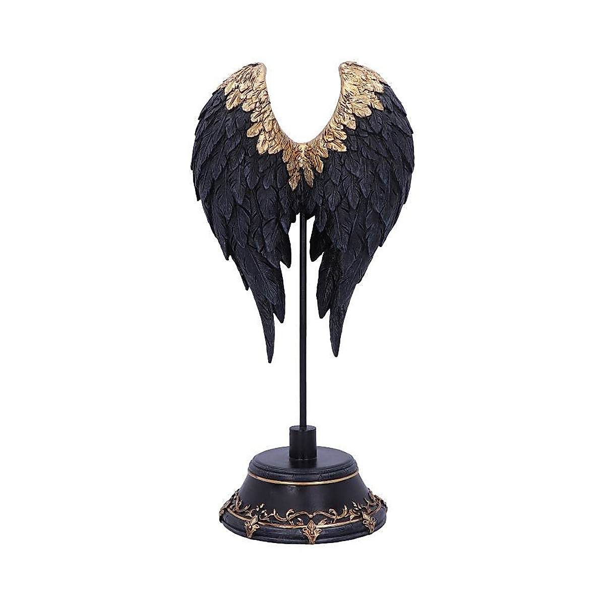 Nemesis Now Dark Angel Gothic Fallen FAE Wing Sculpture Figurine, Black, 26cm