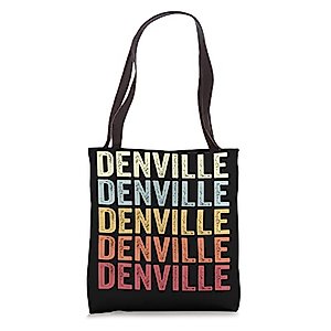 Denville New Jersey Denville NJ Retro Vintage Text Tote Bag