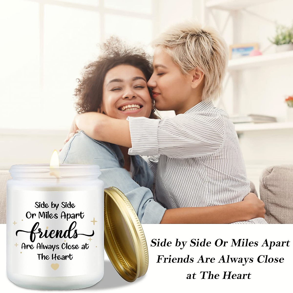 Scented Candles Gifts for Women, Best Friend Candles for Birthday Gifts, Christmas Friendship Gifts for Her Friends, Lavender Aromatherapy Candles for Home Scented, Back and Body Hurts Candle