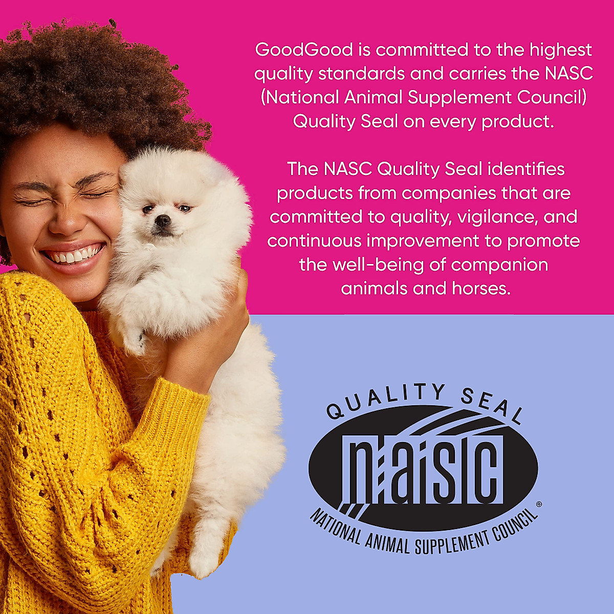 GoodGood Healthy Aging Dog Supplements; Supports Optimal Long-Term Health; Adult or Older Dog; Soft Chews with Astragalus, Turmeric, and Resveratrol; Probiotics; 90 Natural Flavor Chews