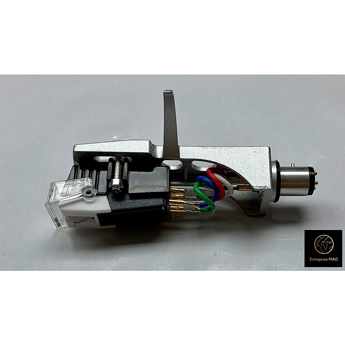Cartridge, Stylus Needle and Silver Headshell with mounting bolts for Technics SLD3, SLD303, SLD33, SLD3K, SLD5, SLQ2, SLB303, SLH302, SL1000, SL1100, SL120, SL1650, SL1900, SL1950, SL2000, SL3310
