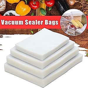 Houchu 100pcs Vacuum Sealer Bags for Food Bpa Free Food Storage Bags Commercial Grade Food Vaccum Bags for Meal Prep Or Sous Vide(6 x 8cm)