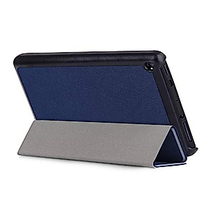 Asng All-New Fire 7 2019 Case, Slim Lightweight Tri-fold Stand Cover for Fire 7 2019 (9th Gen, 2019 Release) (Drak Blue)