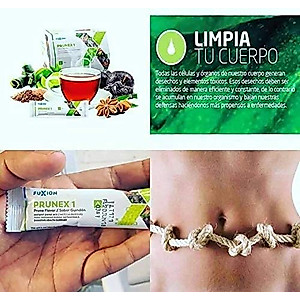 FuXion Prunex 1 Tea Instant Drink Mix - Colon Cleanse Detox for Optimal Intestinal Transit - 1 Pouch of 28 Sticks