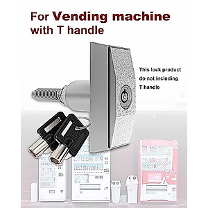 Naissian Universal Vending Machine Lock with Keys Aliked,Tubular Cylinder Lock Compatible for Pepsi,Coke Machine, Snack Machine Coffee Maker, 32MM，Pack of 6, 10 Keys Aliked