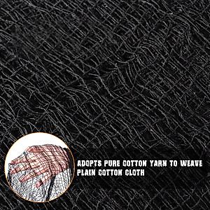 25FT Scary Halloween Outdoor Decorations, Hanging Ghost Halloween Decor with Black Creepy Cloth and Skull Mask for Halloween Haunted House Decor Party Supplies