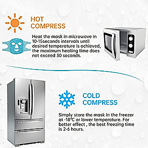 Cold Face Eye Mask Ice Pack Reduce Face Puff,Dark Circles,Gel Beads Hot Heat Cold Compress Pack,Face SPA for Woman Sleeping, Pressure, Headaches, Skin Care[Blue]