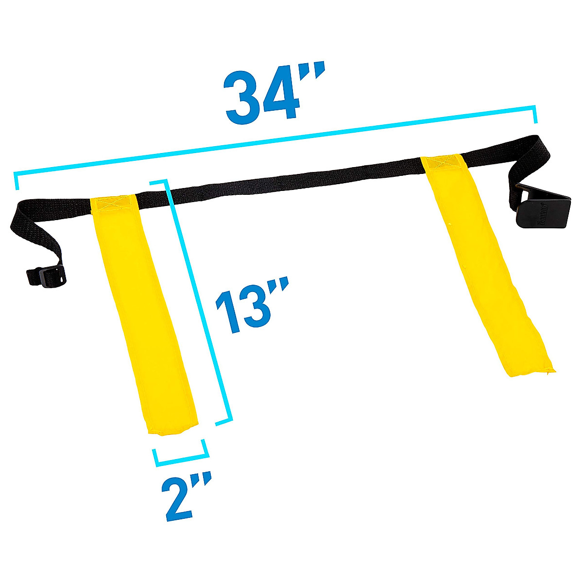 Franklin Sports Flag Football Set - 8 Player Flag Football Belts for Adult + Youth - Adjustable Belts + Field Marker Included - 4 v 4 Set