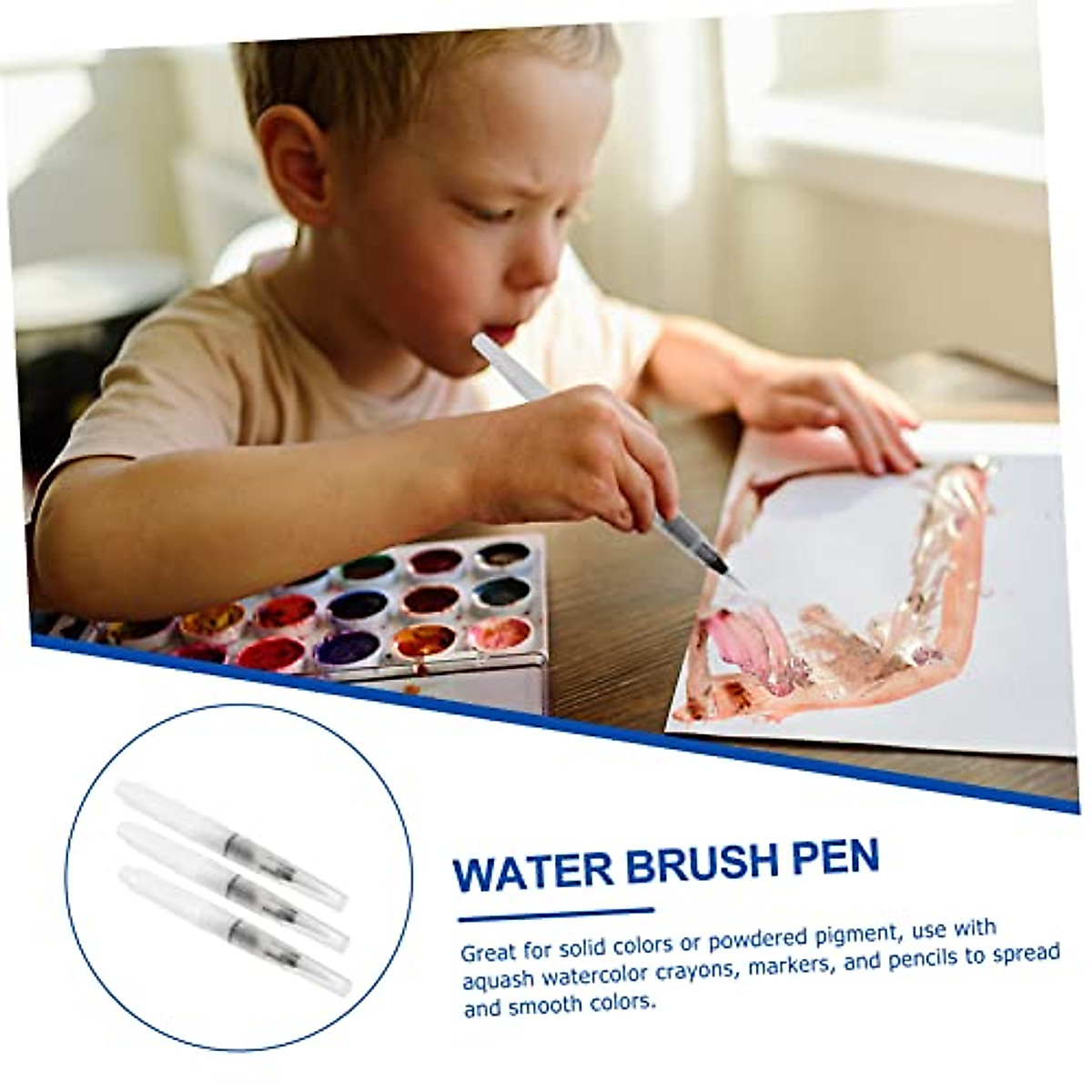 EXCEART 10pcs Bulk Pencils Travel Set Paint Brushes Set Watercolor Paint Brushes Water Coloring Brush Pens Watercolor Brushes Water Soluble Drawing Tool Set of Brushes Painting Pen