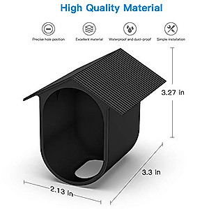 HOLACA Weatherproof Silicone Skin(3 pcs) for Arlo Ultra 4K Arlo Ultra 2 Arlo Pro 3,Arlo Pro 4 Sunproof Silicone Case Cover- Anti-Scratch Protective Cover - Extra Protection (Black)