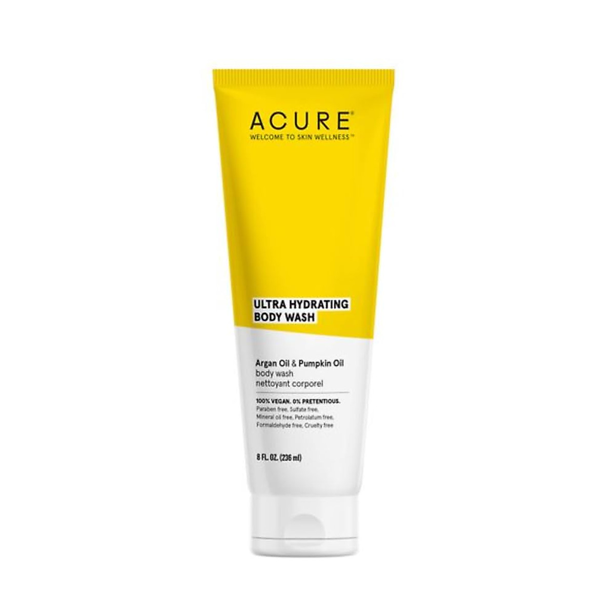 Acure Ultra Hydrating Body Wash | 100% Vegan | With Argan Oil & Pumpkin Seed Oil - 8 oz