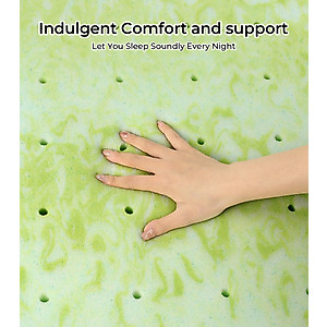 2024 New Twin Mattress Topper for Back Pain, 3 Inch Memory Foam Mattress Topper, Gel Cooling Mattress Topper, Slow-Rebound Foam Pad, Pressure Relieving Bed Topper Twin