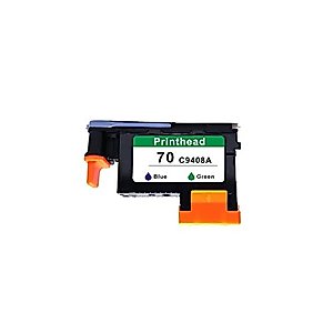 Blue/Green printhead Compatible for hp 70 Replacement for hp70 C9408A Designjet Z2100 Z5200 Z3100 Z3200 Printer