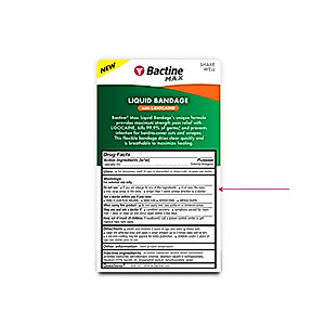 Bactine MAX Liquid Bandage with Lidocaine.30 fl. Ounce