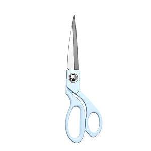 Blue Fabric Scissors 8 Inch Candy Colored Sewing Scissors Premium Craft Tailor Shears Heavy Duty Scissor Stainless Steel Professional Dressmaker Shears Home Office Scissors for Women(Blue)