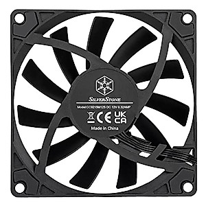 SilverStone Technology Air Slimmer 90 Enhanced Performance 92mm Slim Fan with PWM, SST-AS90B