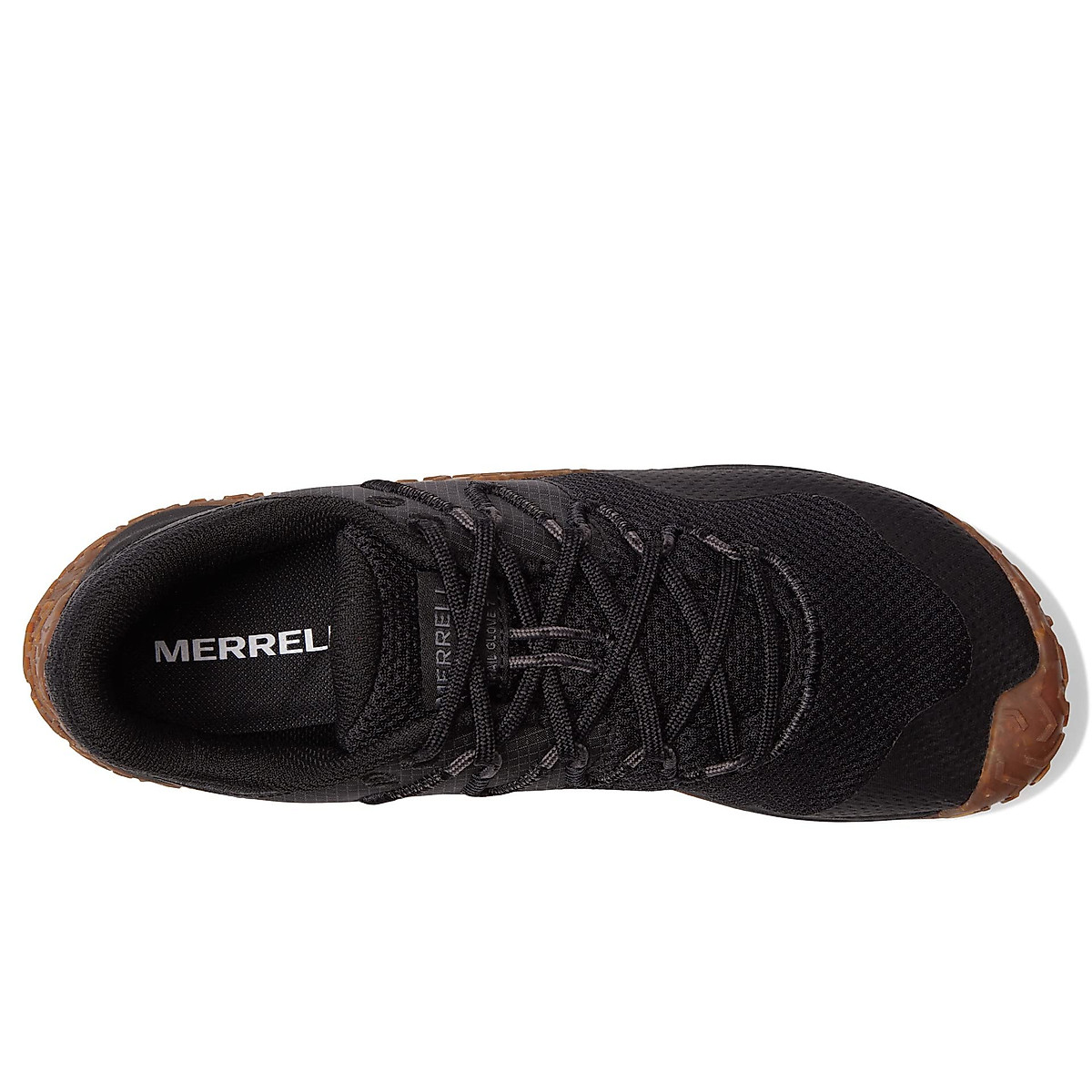 Merrell Women's Trail Glove 7 Sneaker, Black/Gum, 8