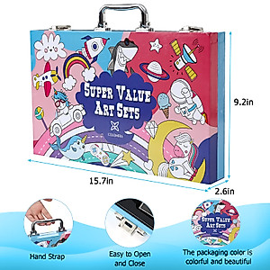 127 PCS Art Supplies, Drawing Art Kit for Kids Adults Art Set Artist Painting Pad,for Kids Girls Boys Teens Artist 5 6 7 8 9 11 12, Creative Gift Box for Adults Artist Beginners Kids Girls Boys