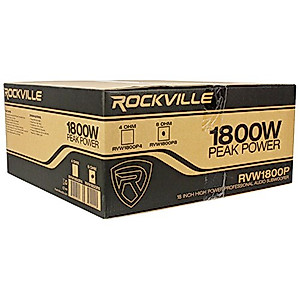 Rockville RVW1800P8 1800w 18" Raw DJ Subwoofer 8 Ohm Sub Woofer 107OZ Magnet